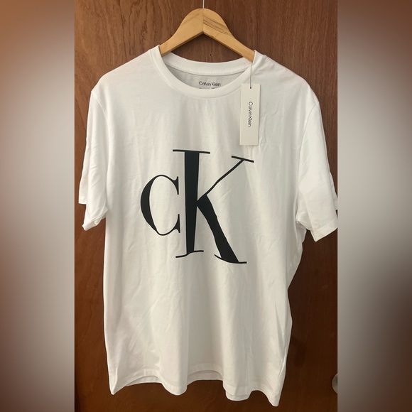 Calvin Klein | Shirts | Nwt Calvin Klein Mens Big Ck Logo Tshirt Large ...
